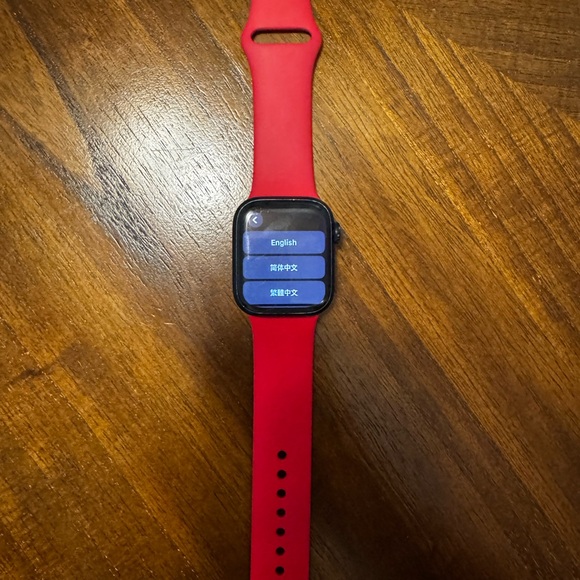 Apple | Wearables | Apple Watch Series 7 With Red Band | Poshmark